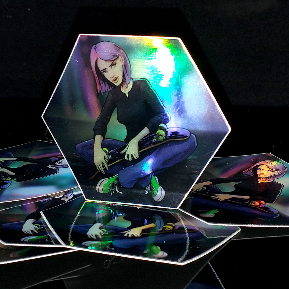 Baku: Dreamwalkers - Penelope Hexagon Foil Sticker