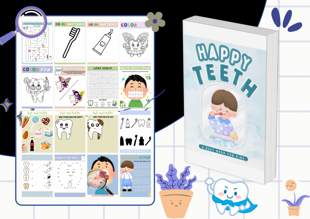 Happy Teeth Busy Book for KIDS