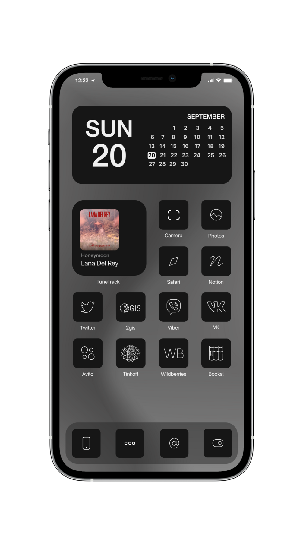 Slate Custom iOS Pack