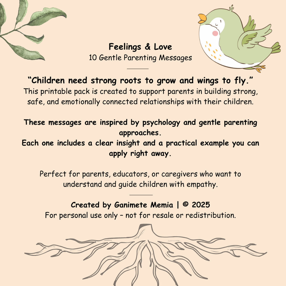 Feelings & Love – Gentle Parenting Templates