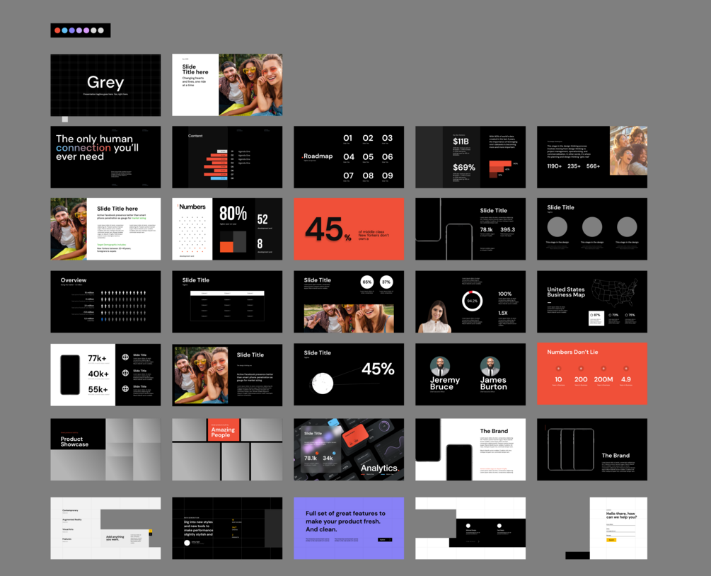 Grey Presentation Template
