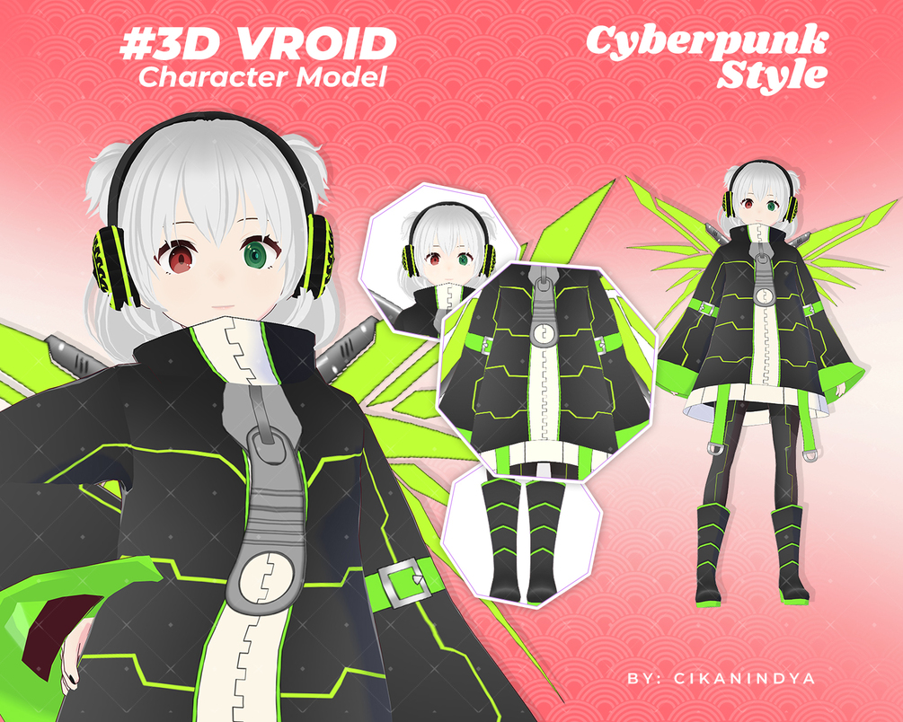 3D Vroid Character, 3d Model, Vtuber Model Free, Virtual Avatar ...