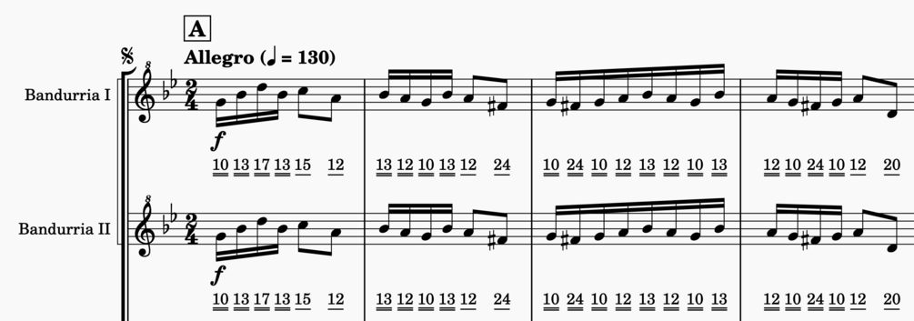 Underline Rhythm [MuseScore 3 Plugin]