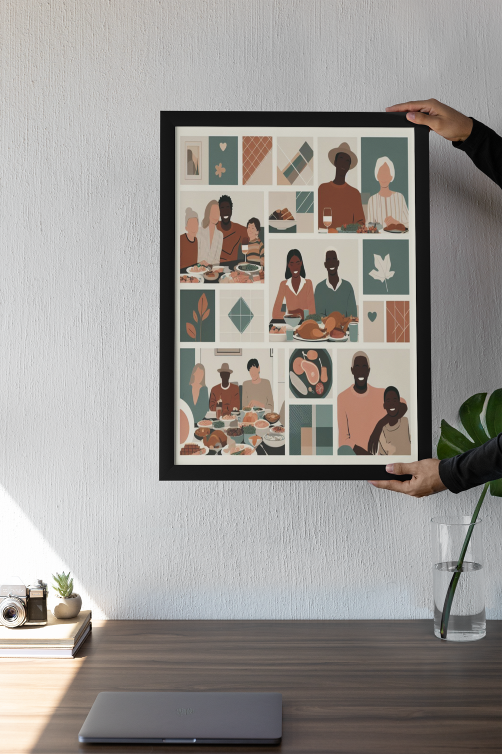 Thanksgiving Feast Memories Collage | Printable Wall Art for Your Home