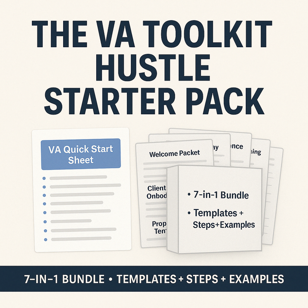 The VA Toolkit Hustle Starter Pack (For Beginners)