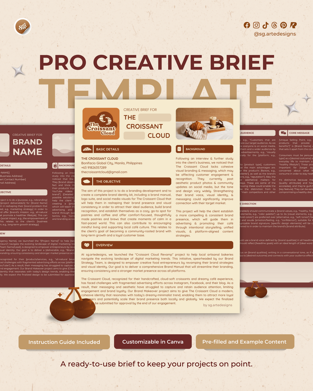 Professional Creative Brief Template by sg.artedesigns