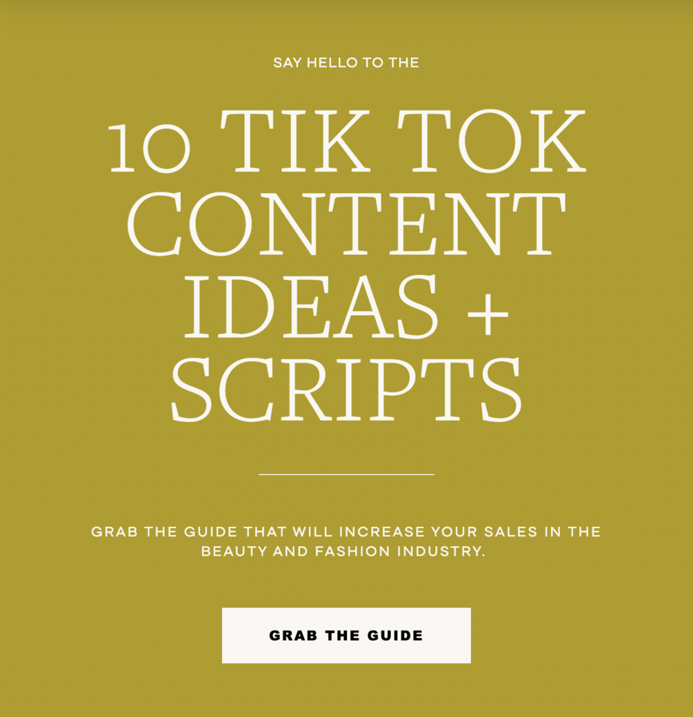 10 TIK TOK CONTENT IDEAS + SCRIPTS