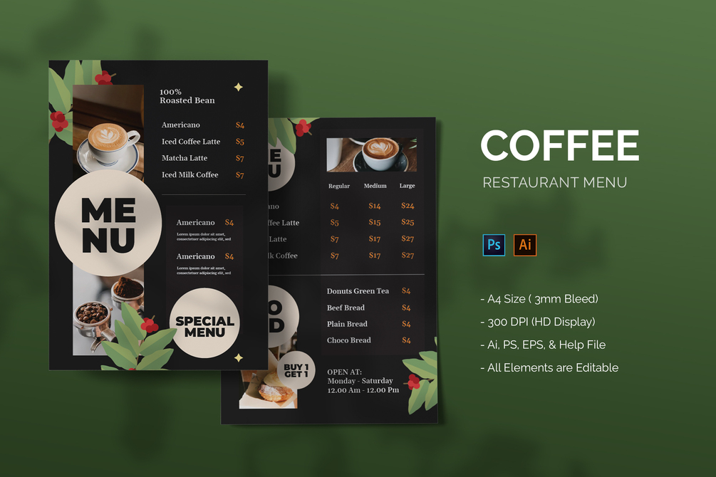 Coffee - Restaurant Menu