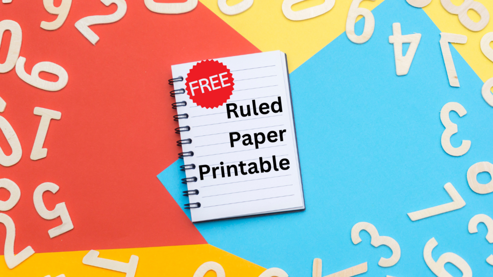 FREE Ruled Paper Printable