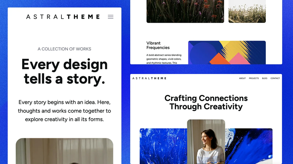 Astral Portfolio Theme for Astro