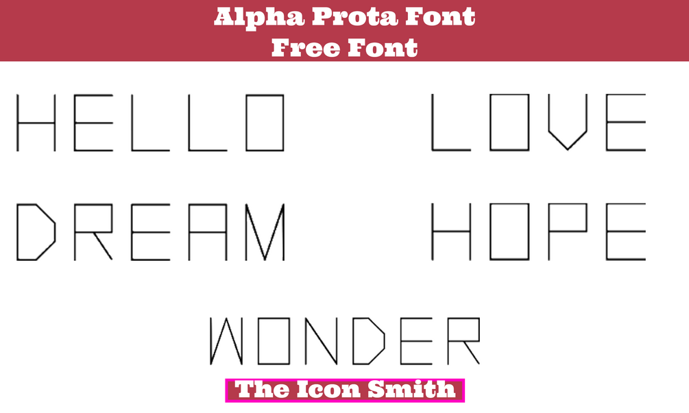 Free Alpha Prota Font F83519
