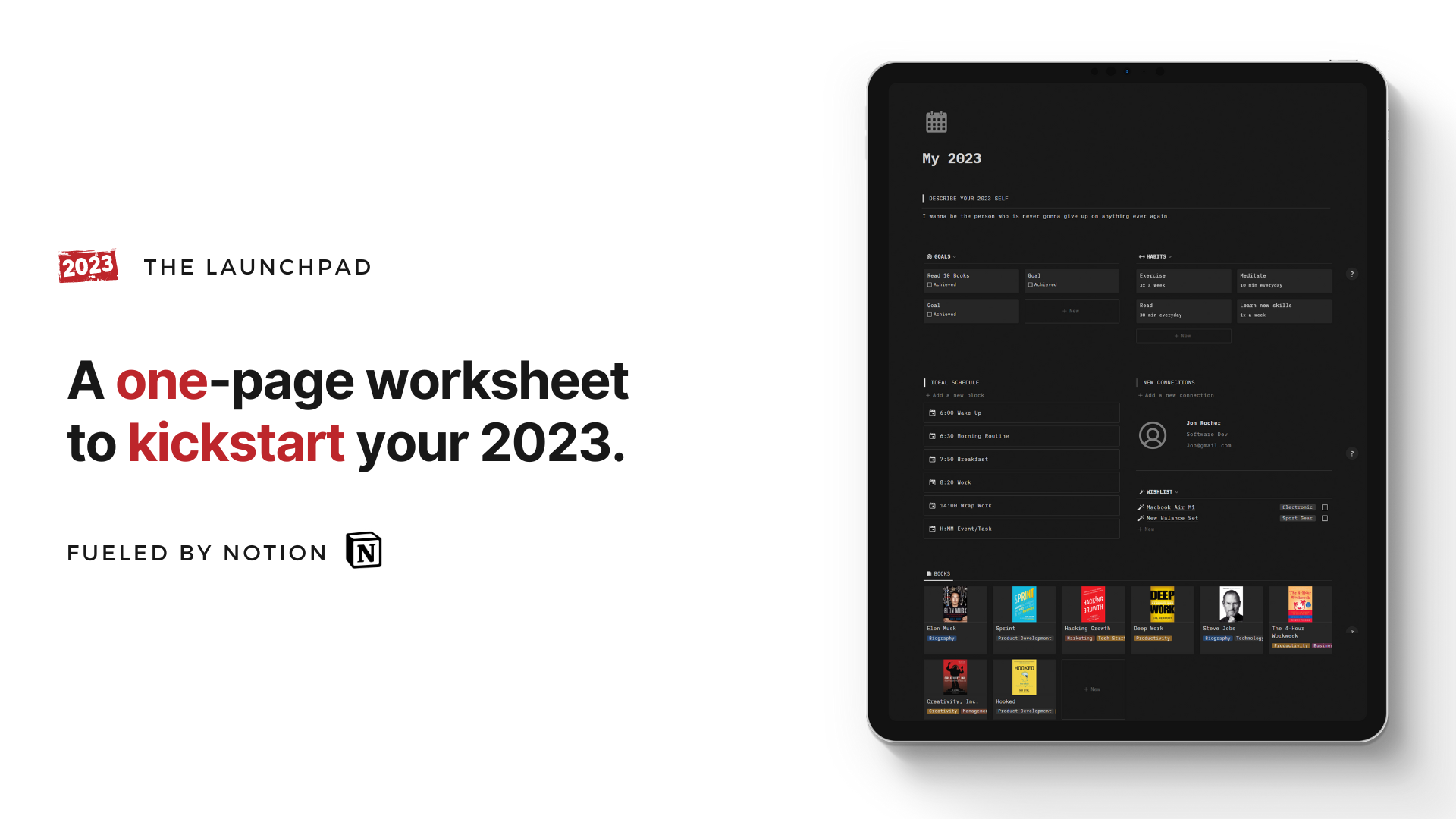 Free Template - The Launchpad for 2023 - Nandu