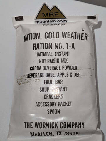 MRE Food Storage
