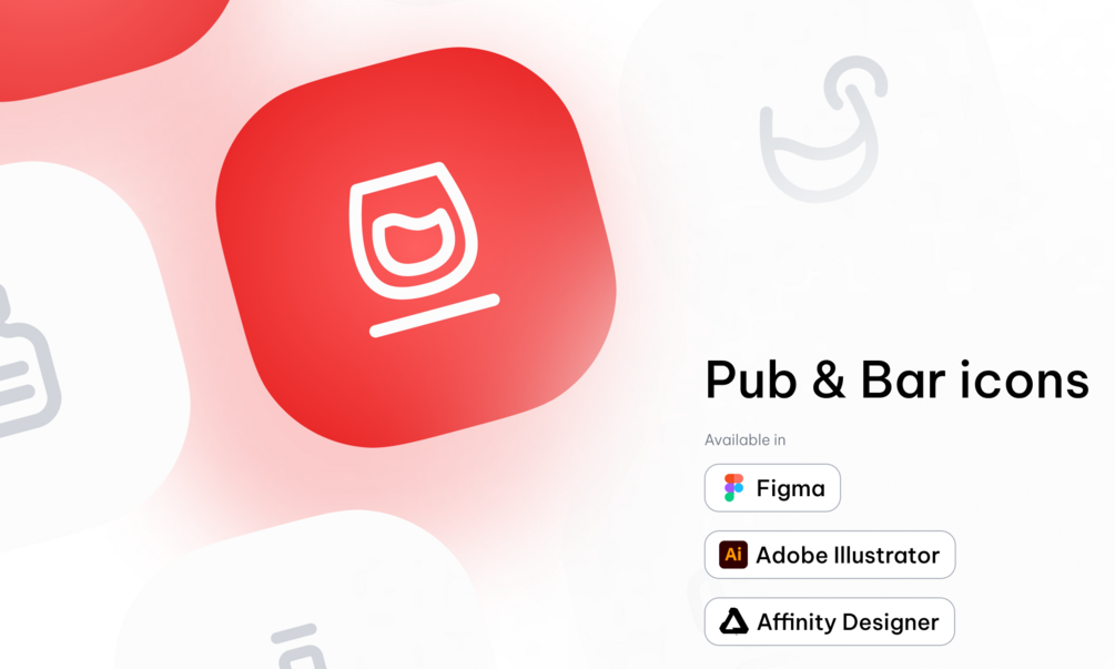 Pub & Bar Icon set