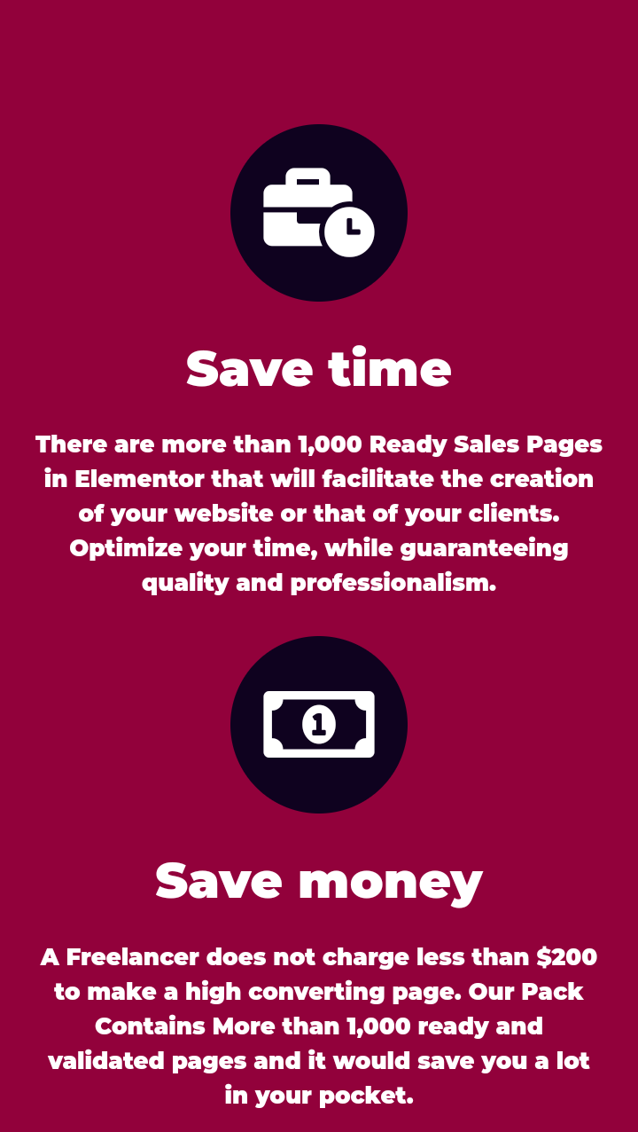 5 FREE EDITABLE LANDING PAGES AND SALES PAGES IN ELEMENTOR