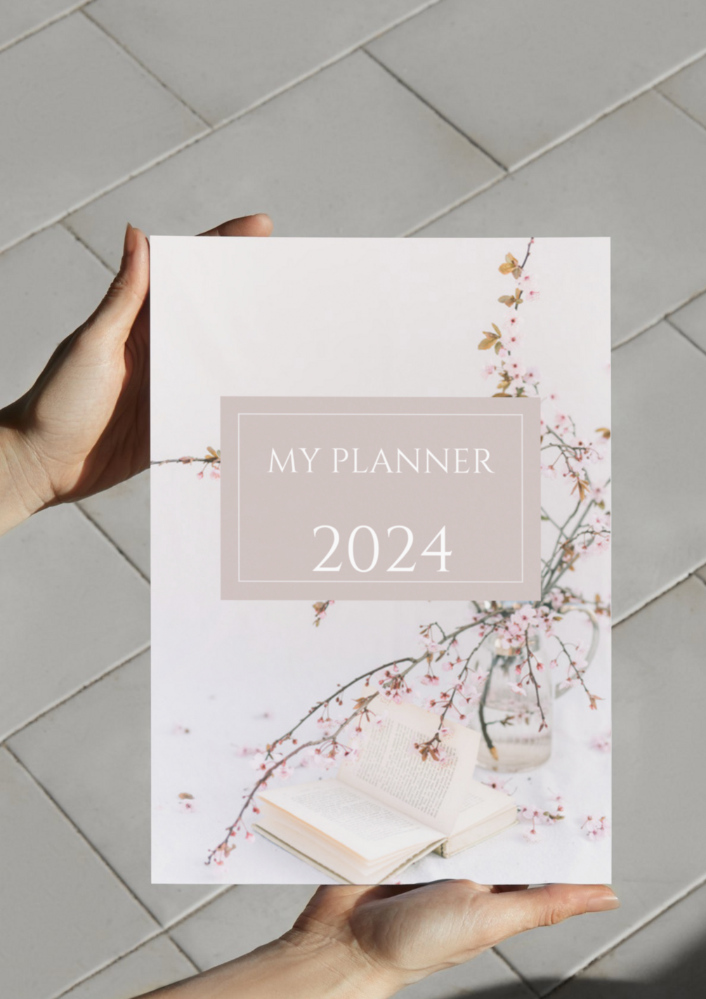 Digital Planner Beige color 156 pages