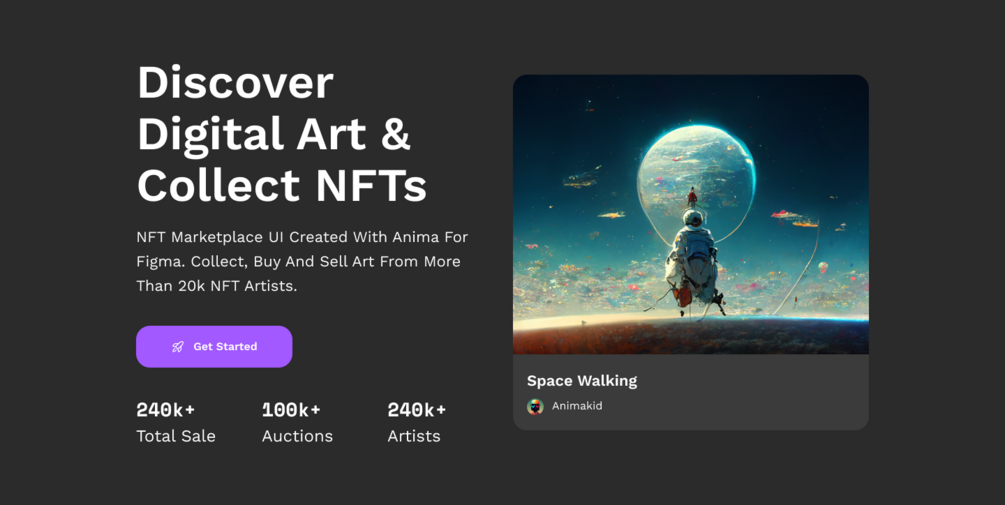 Responsive NFT Marketplace - React Template