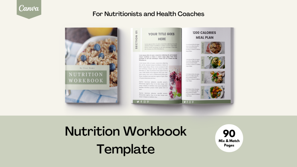 Nutrition Workbook Templates