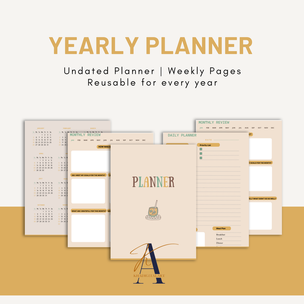 Minimaliste Digital Planner| Calendrier et Bloc-Notes Digital ...