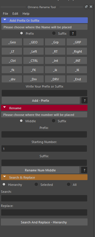 ORT (Omrano Rename Tool)