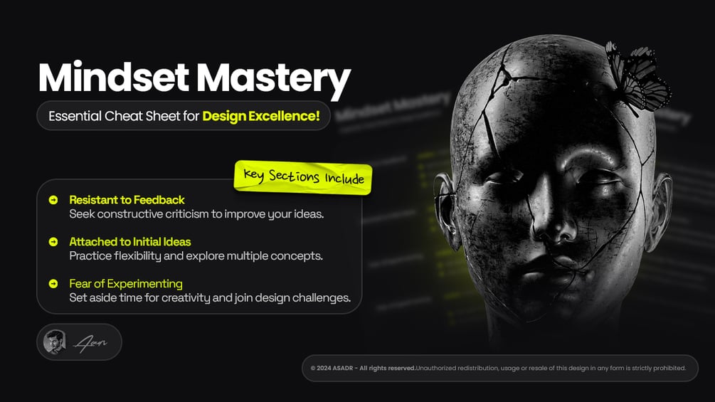 Mindset Mastery - Cheat sheet for Design Excellence