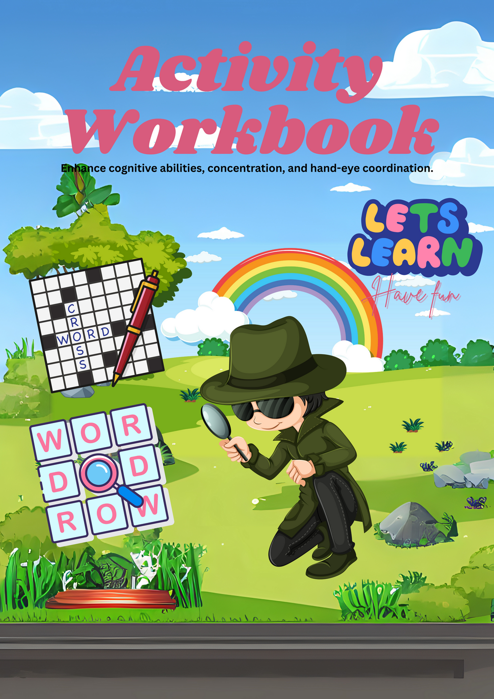 Activity Book - Word Search, Crossword, and Maze
