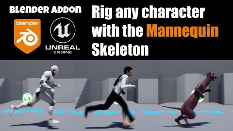 New Unreal Engine Mannequin addon for Blender - Todor - cgdive.com