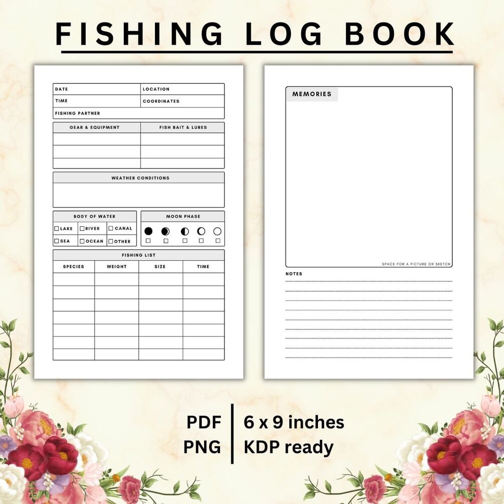 Fishing Log Book Template