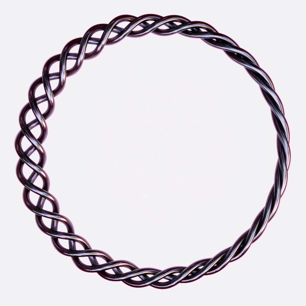 Animated twisted toroids node setup