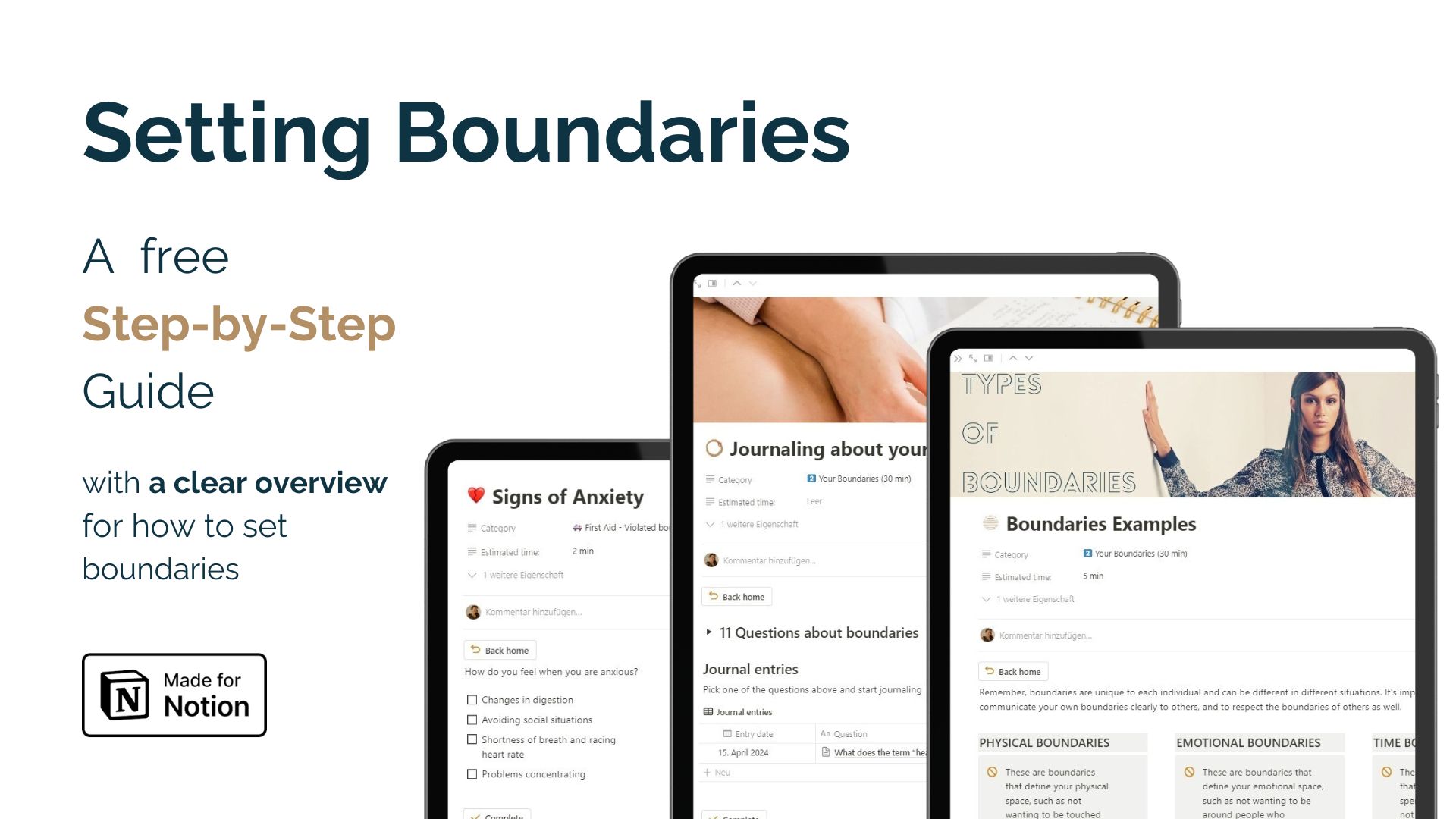 Setting Boundaries Template - Notion Circles
