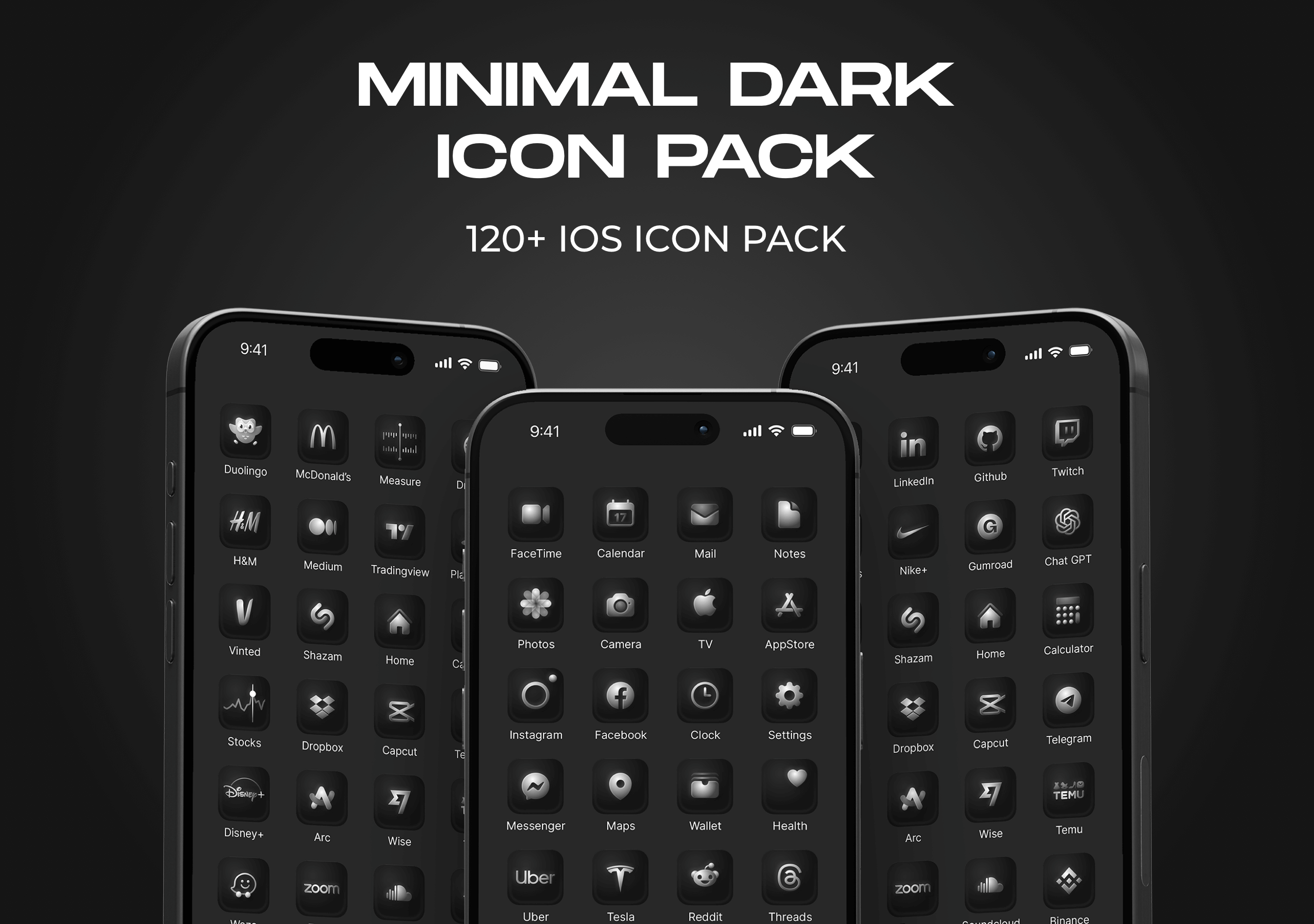 Minimal Dark Icon Pack, new product launch - Solt Wagner
