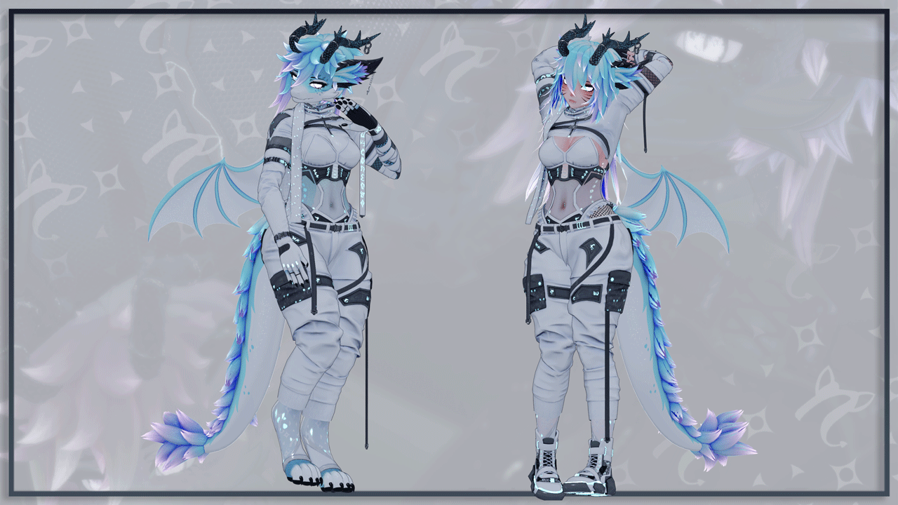 Nawvira - A Hybrid VRChat Avatar (PC + FT)