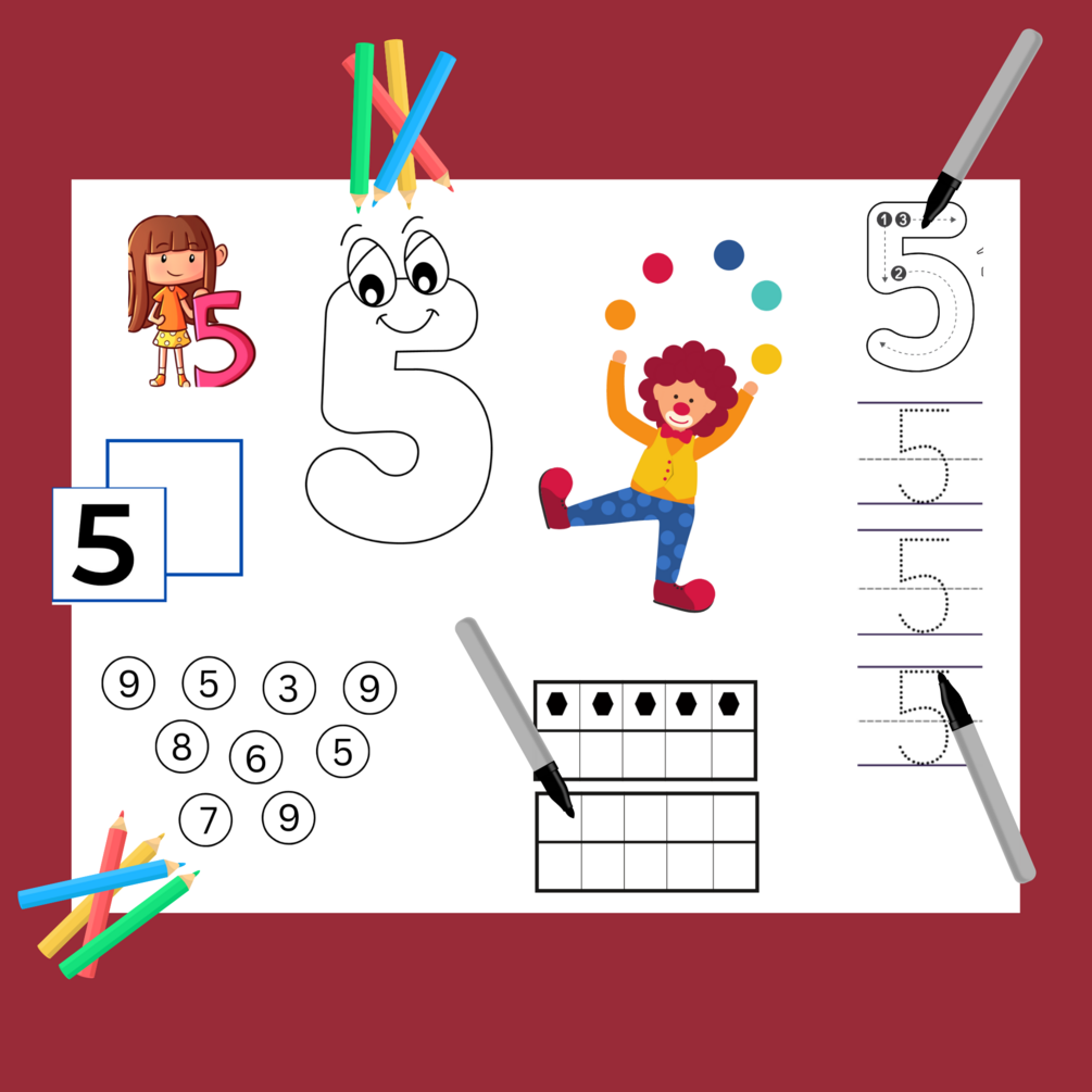 Preschool Printables Numbers 1-10 Play Doh Mats Toddler Activities ...