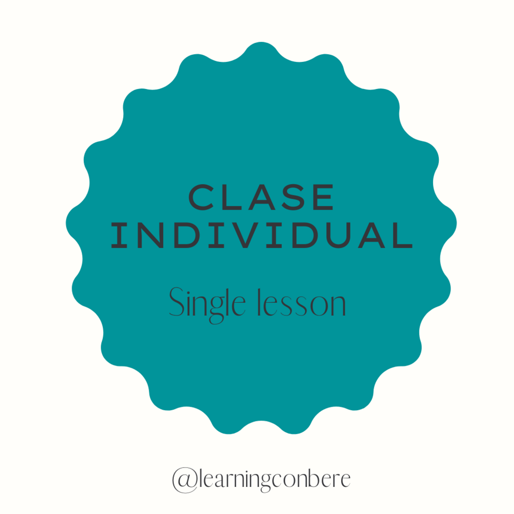 Clase individual/Single lesson