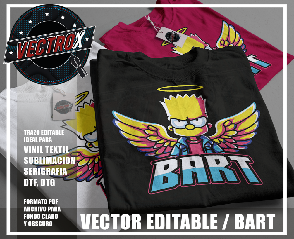 Vector Editable - Bart