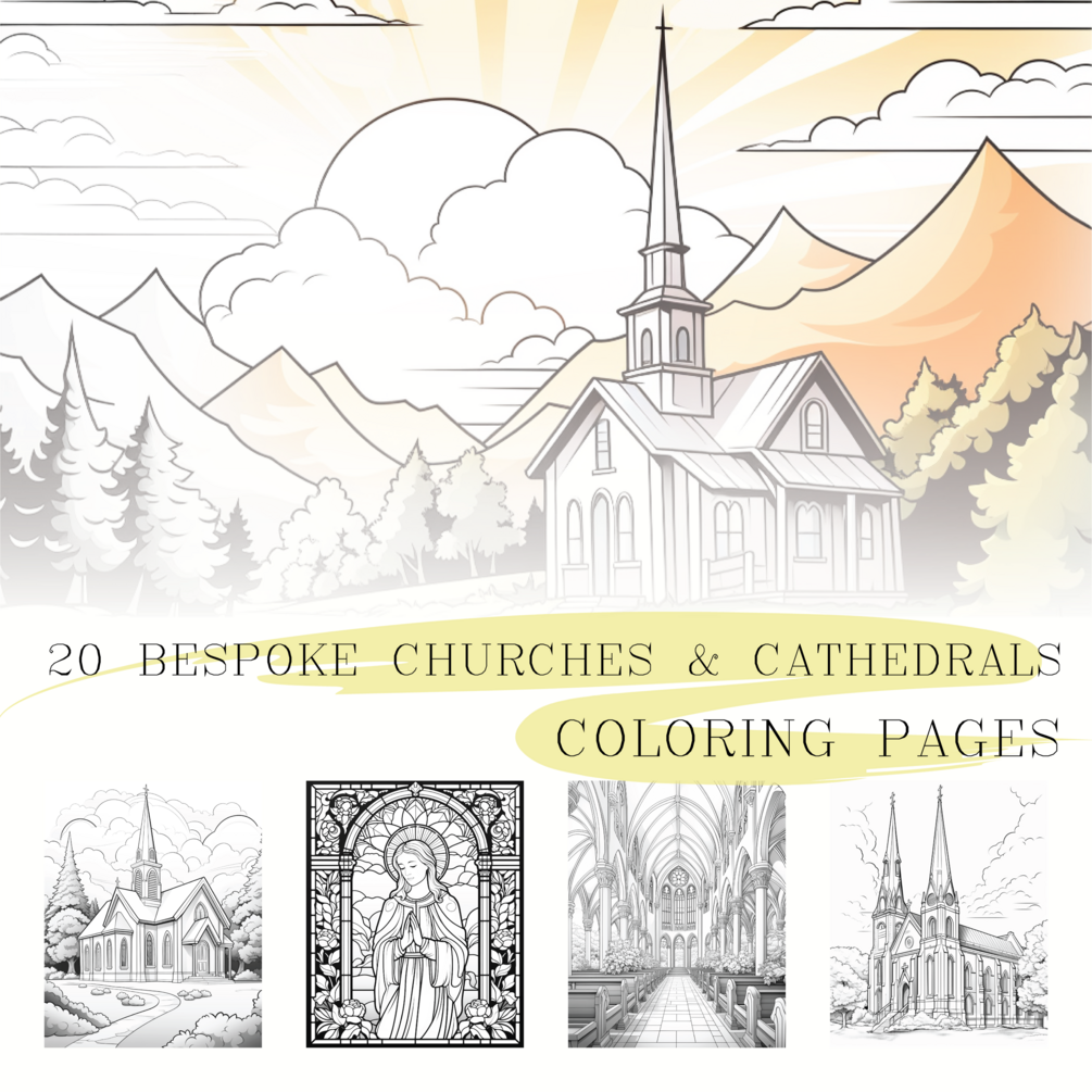 20 Churches & Cathedral Downloadable Coloring Pages