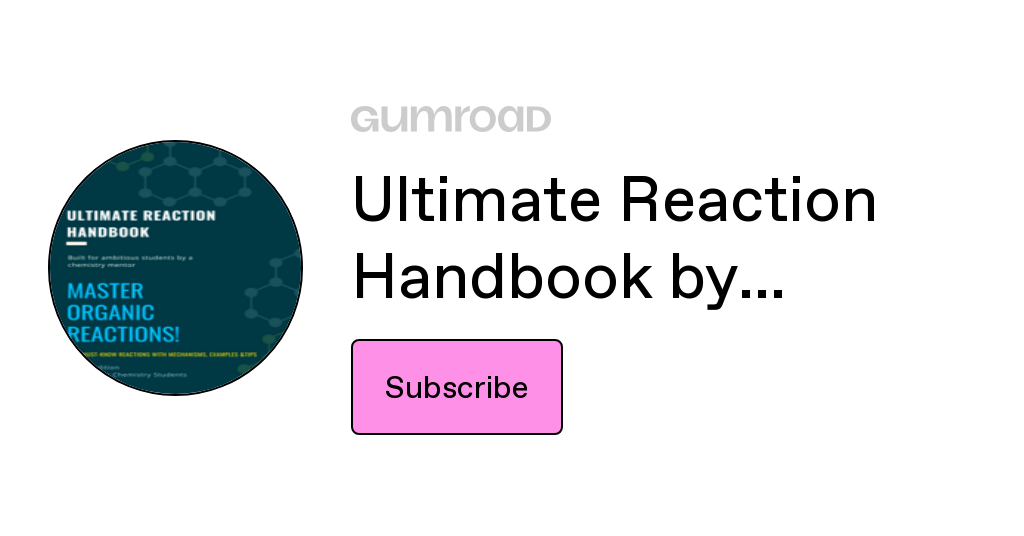 Ultimate Reaction Handbook by ChemistryKnowldgee