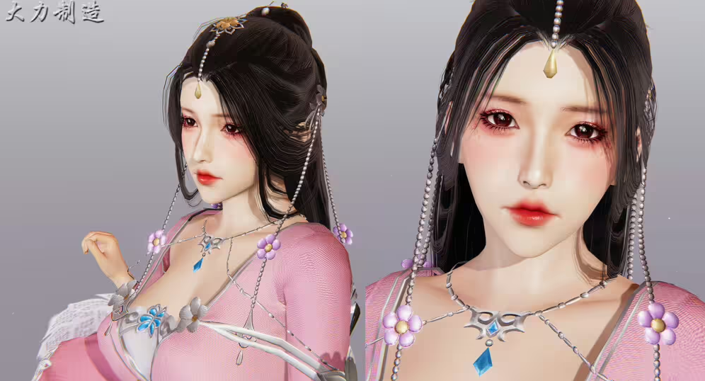 053 - HS2（HoneySelect2）+AI（AI-Syoujyo）MOD 通用-大力-雪芷丹华-附带模特