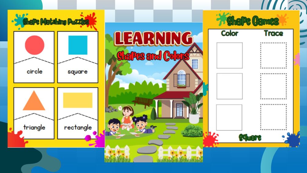Colors and Shape Activity for Kids
