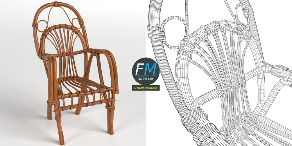 3D MODEL - Small chair