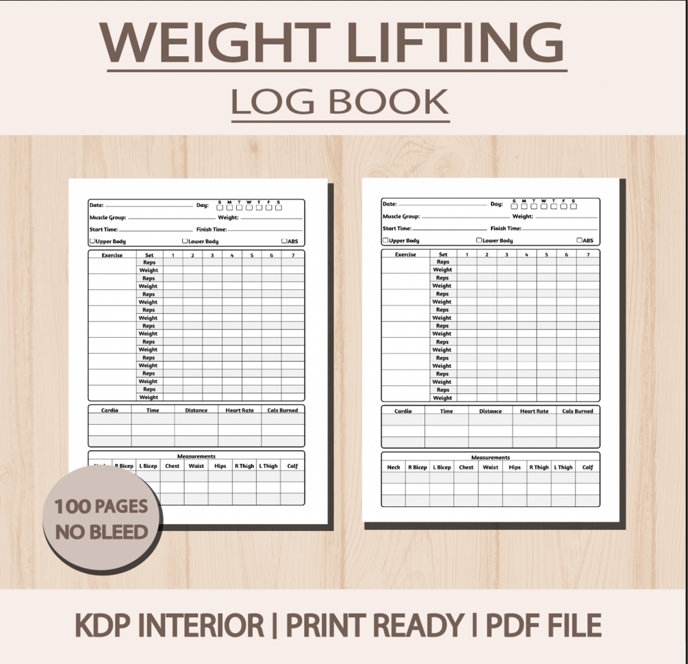 WEIGHT LIFTING LOG BOOK
