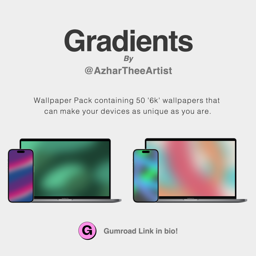 Gradients Wallpaper Pack (50 Walls) by AzharTheeArtist