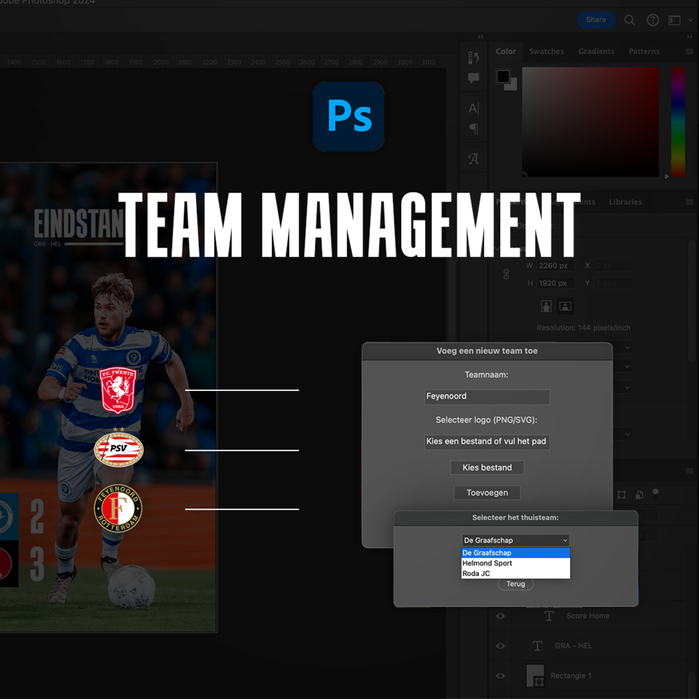 Team Management Tool for Adobe Photoshop