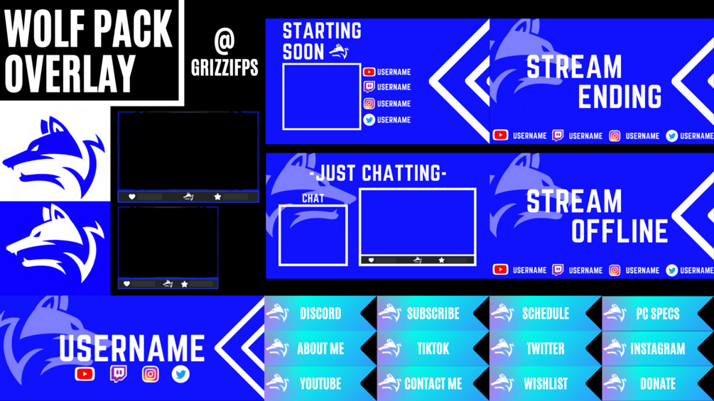 Wolf Pack - Streaming Overlay Package