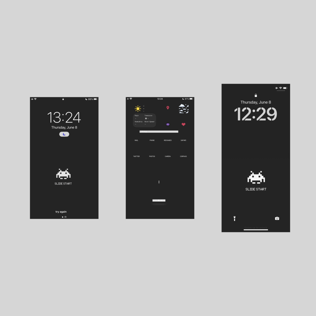 "Space Invaders x iPhone" Theme