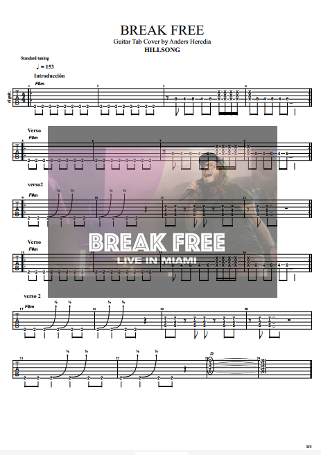 BREAK FREE - HILLSONG - GUITAR