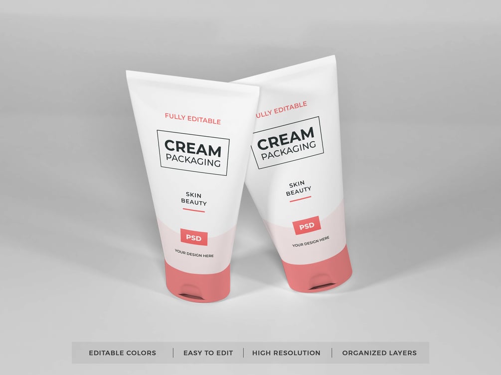 Cream Packaging Mockup Vol 6