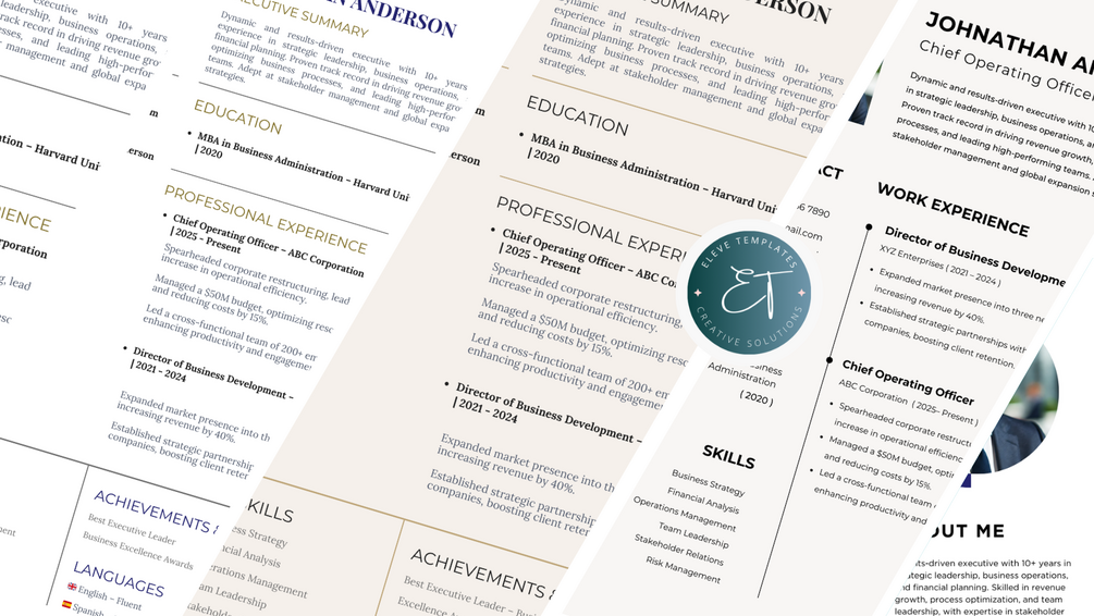 Career Boost: 5 High-Impact Resume CV Templates Ready to Edit in Canva