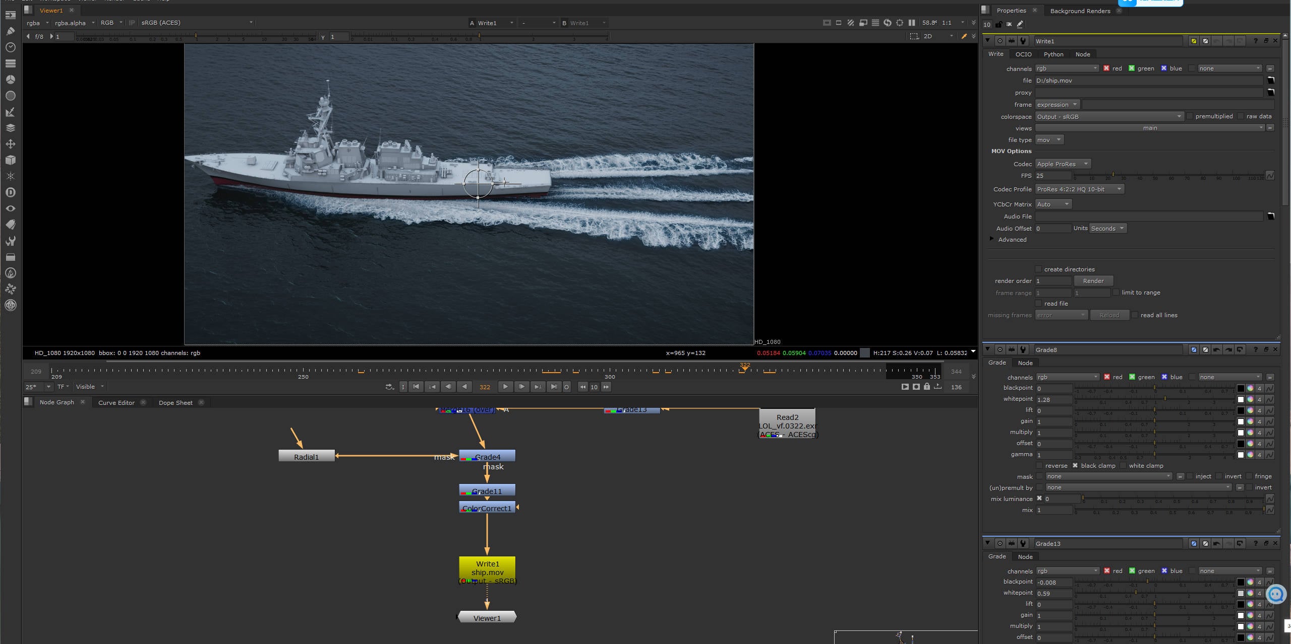 Houdini20.5 Ship sailing foam solution hip and course