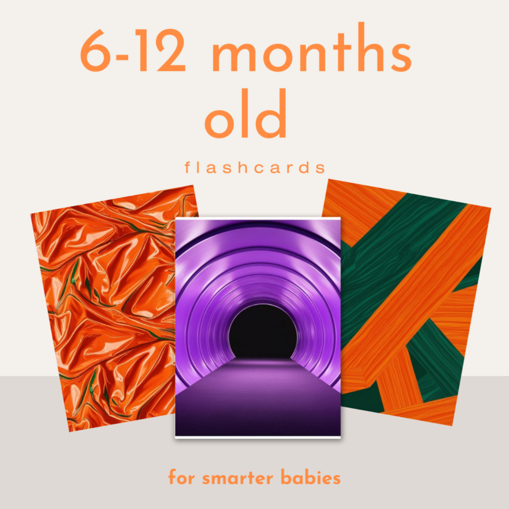 Printable Baby Flashcards (6–12 Months) – 30 Pages, High Contrast ...